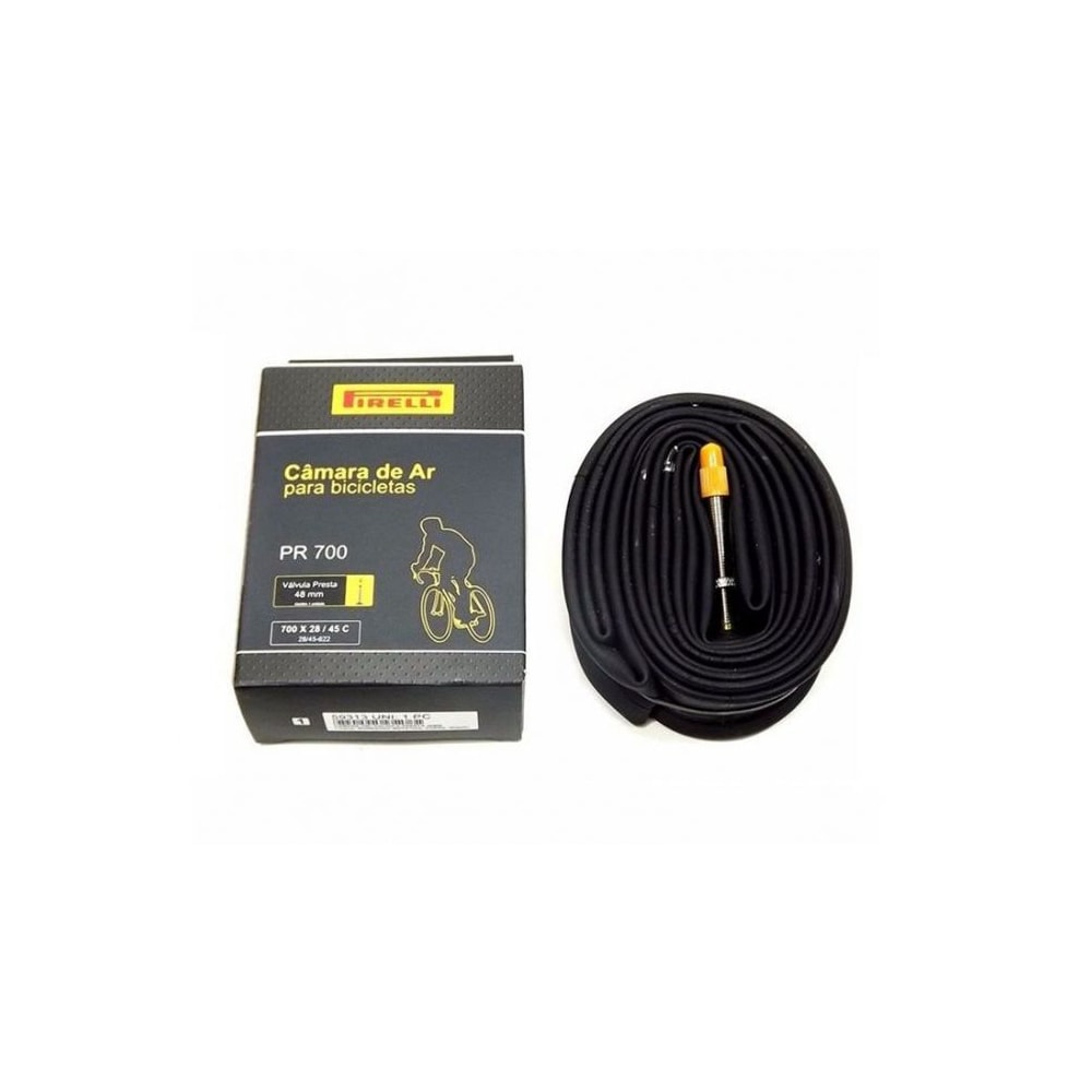 CAMARA DE AR 700X28/45 PIRELLI PRESTA VALV. LONGA 48MM - Fuji Bike